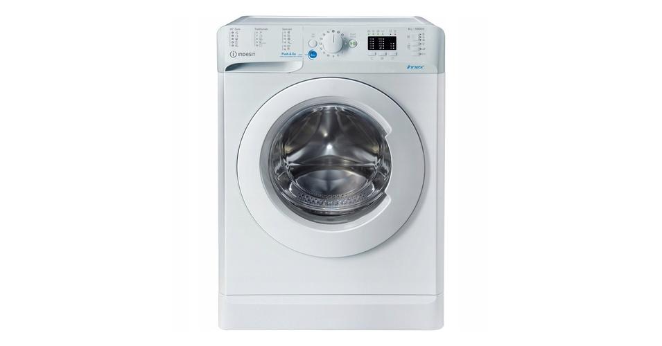 Indesit BWSA 61051 W EU N Elöltöltős mosógép, 6 kg, 1000 RPM, fehér ...